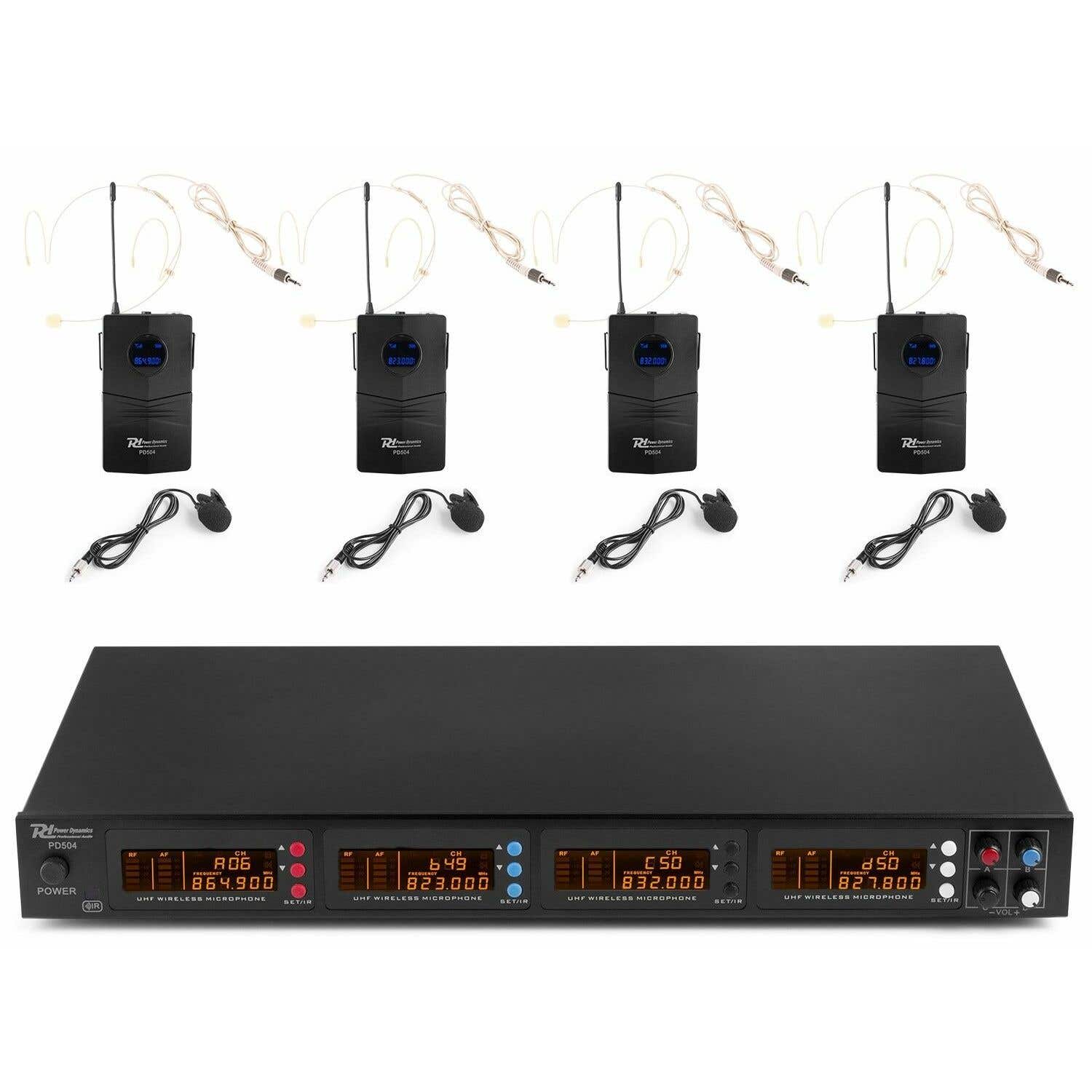Power Dynamics PD504B draadloos microfoonsysteem met 4 headsets kopen?