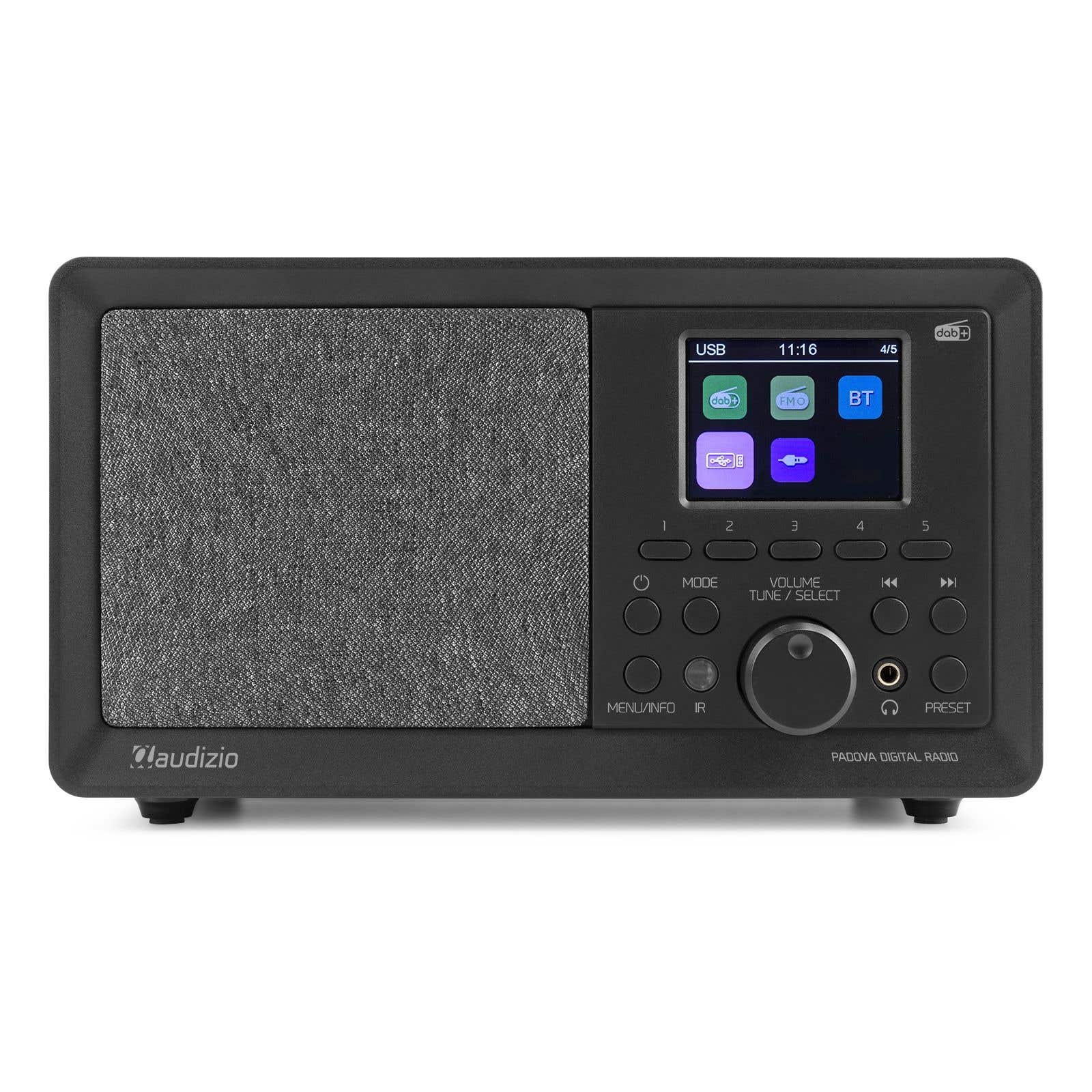 Audizio Padova retro DAB radio met Bluetooth en USB mp3 speler kopen?