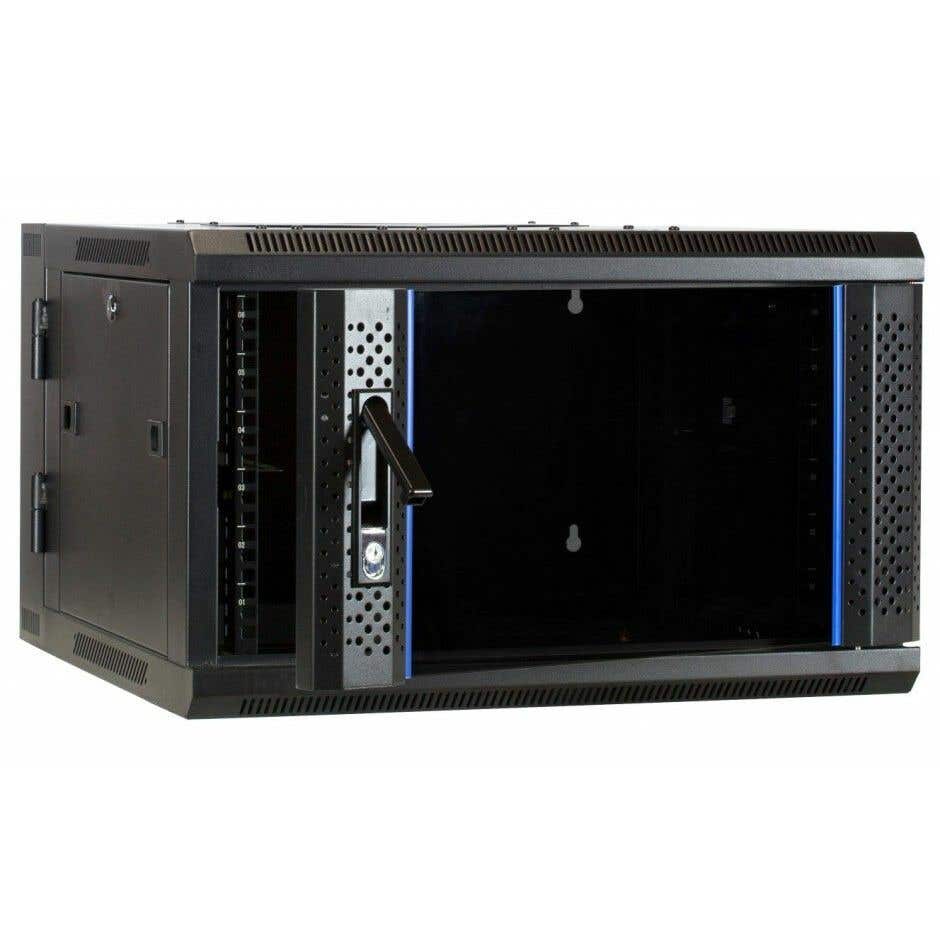 6U Patchkast - 19 inch draaibare serverkast met glazen deur kopen?