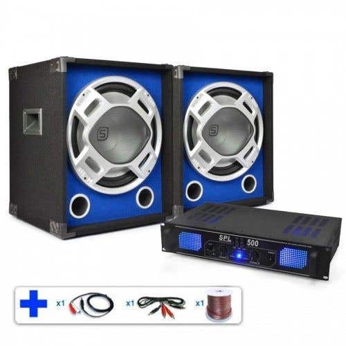 Complete 600W Subwoofer set met LED verlichting