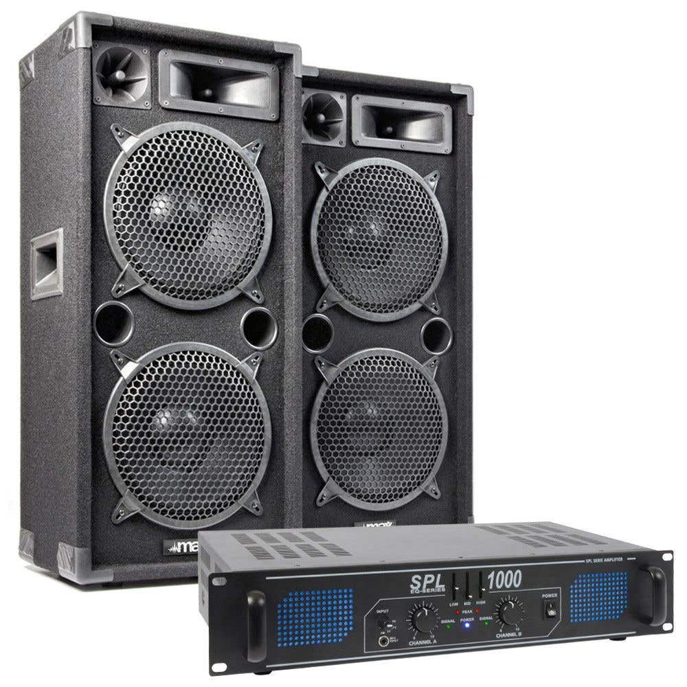 MAX Complete 1000W Speakerset MAX210 met Versterker kopen?