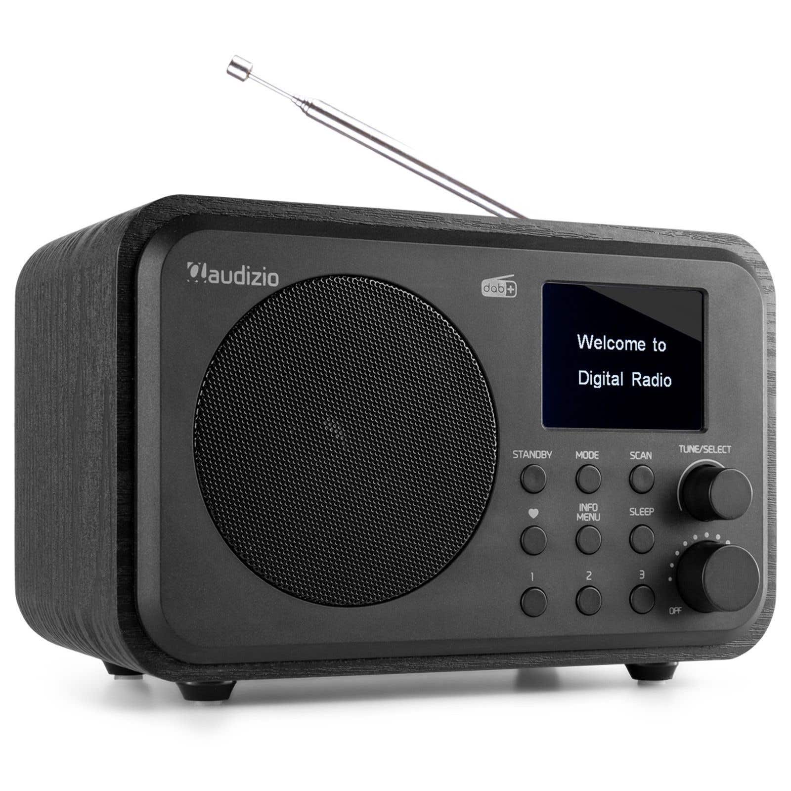 Audizio Milan draagbare DAB radio met Bluetooth, FM radio en accu - Zwart kopen?