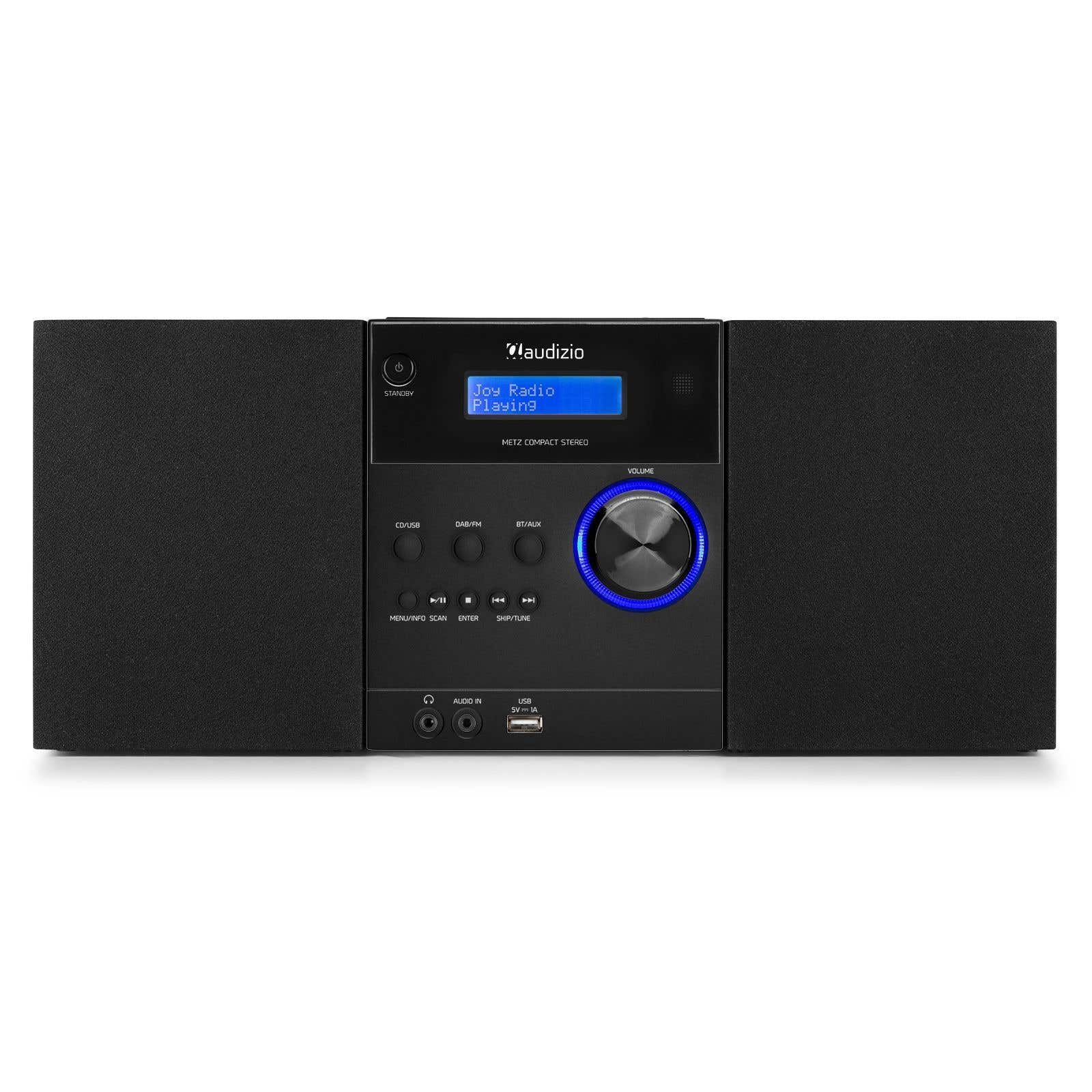 Stereo set - Audizio Metz - DAB radio met Bluetooth, mp3 en cd speler - Zwart kopen?