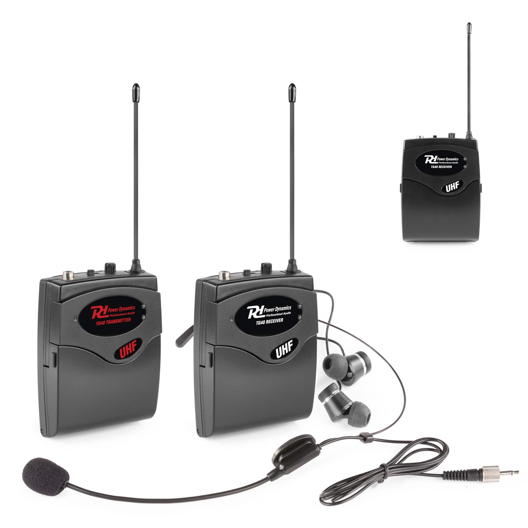 Power Dynamics TG40 instructieset - zender en 2 ontvangers